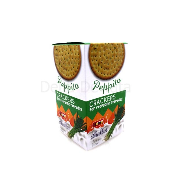 Peppito Shallot Crackers 180Gr – Delta Dewata Online