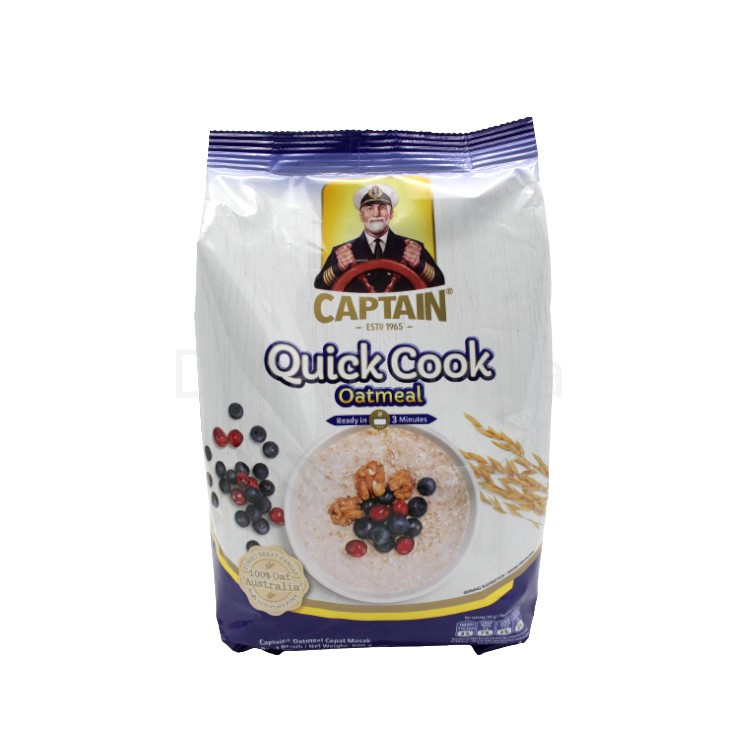 Captain Oat Quick Cookmeal 800Gr – Delta Dewata Online